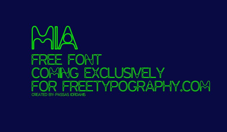 Free Font: MIA › FreeTypography
