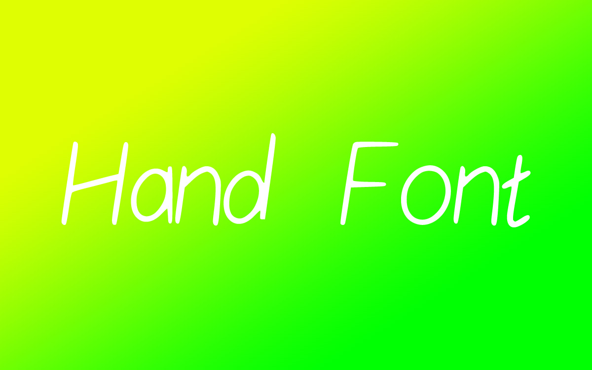 Free Font: Hand Font › FreeTypography