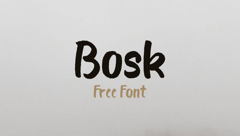 Free Font: Bosk › FreeTypography