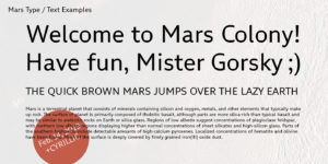 Free Font: Mars Type › FreeTypography
